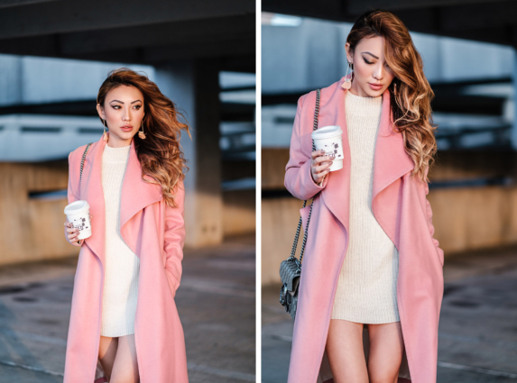 How To Style A Pink Coat To Perfection - Jessica Wang