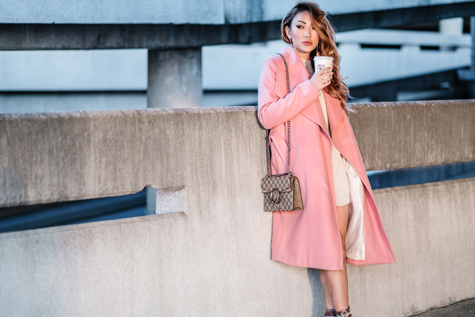 How To Style A Pink Coat To Perfection - Jessica Wang
