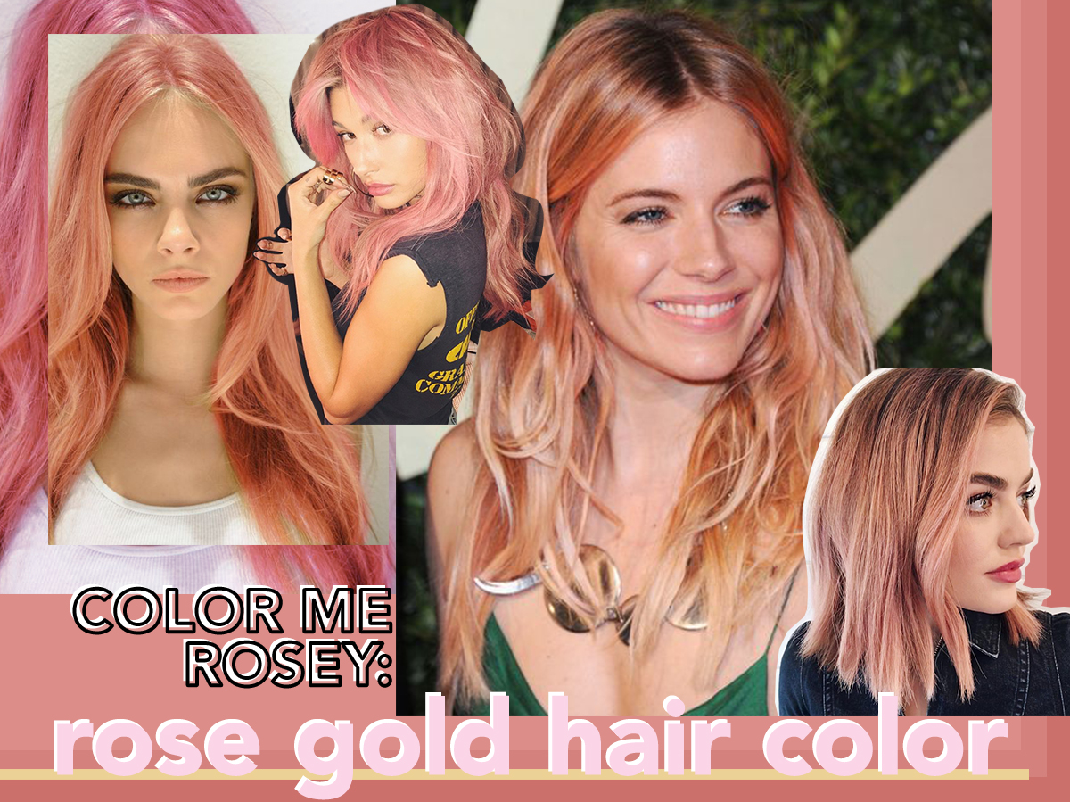 Rose Hair Color Ash Rose Gold Watercolor Hair Semi Permanent Dye 100ml